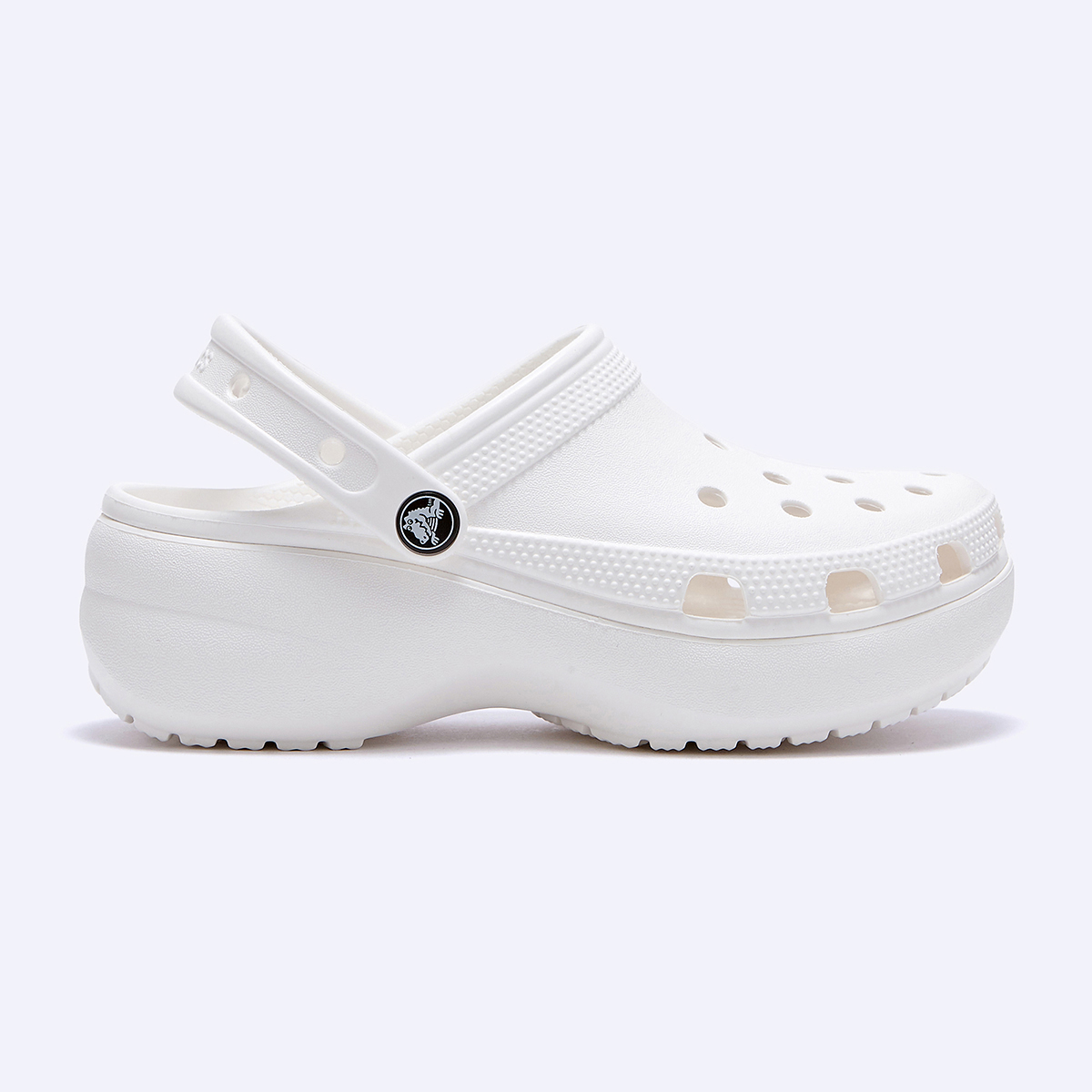 크록스 CROCS 클래식 플랫폼 클로그 화이트 , 206750-100