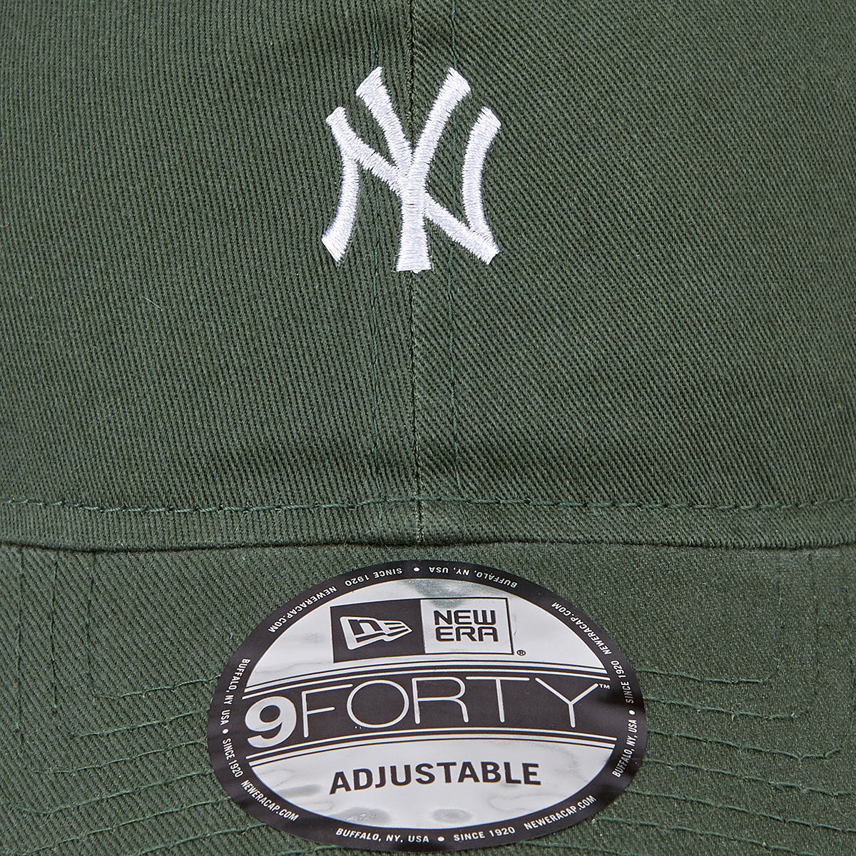 뉴에라 NEWERA 언스트럭쳐 MLB 베이직 워시드 미니 로고 뉴욕 양키스 볼캡 그린 , 13086344
